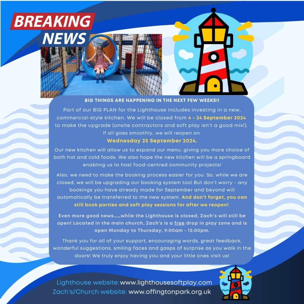 Soft Play Sessions – Lighthouse Soft Play